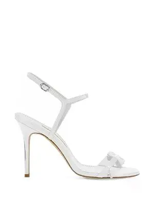 Manolo Blahnik Cigaura Bow-detail Sandals - White