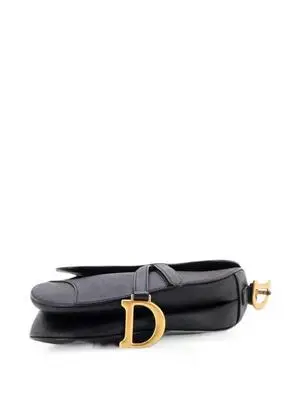 Dior Saddle Handbag With Strap Leather Medium Shoulder Bag