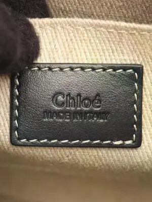 Chloé 2010s Woody Leather-trim Handbag
