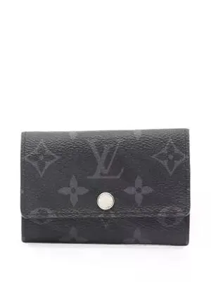 LOUIS VUITTON Monogram Eclipse Key Case - Black