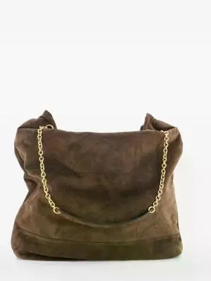 Saint Laurent Jamie 4.3 Pochon Quilted Suede Large Shoulder Bag - Brown
