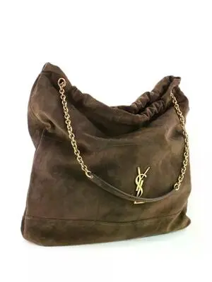 Saint Laurent Jamie 4.3 Pochon Quilted Suede Large Shoulder Bag