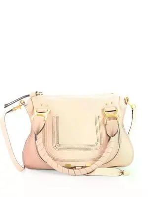 Chloé Marcie Leather Small Satchel - Pink