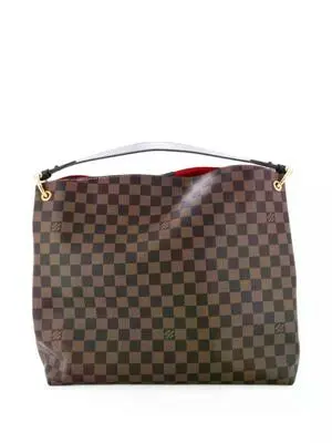 LOUIS VUITTON Damier Mm Hobo Bag - Brown