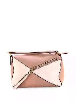 Loewe Puzzle Bag Leather And Suede Small Satchel