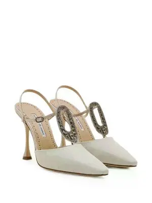 Manolo Blahnik Truta Crystal-embellished Pumps