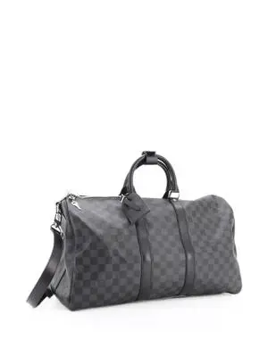 LOUIS VUITTON Keepall Bandouliere Damier Graphite 45 Travel Bag