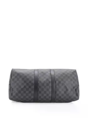 LOUIS VUITTON Keepall Bandouliere Damier Graphite 45 Travel Bag