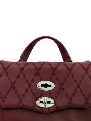 ZANELLATO Baby Postina Tote Bag With Stud Embellishments - Red
