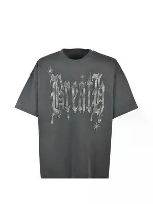 BREATH Rhinestone-embellished T-shirt - Grey