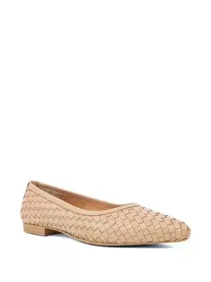 SERGIO MORETTI FIRENZE Woven Leather Ballet Flats