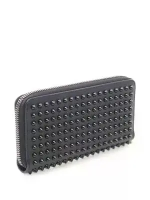 CHRISTIAN LOUBOUTIN 2000s Panettone Spike-embellished Wallet - Black