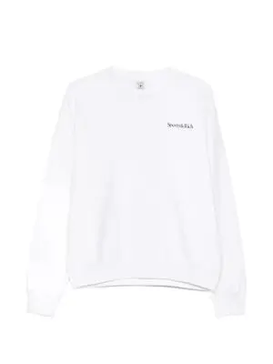 SPORTY & RICH Play Tennis Logo-print Sweatshirt - White
