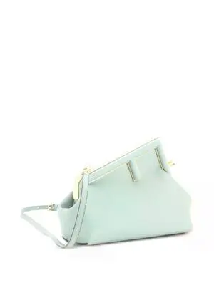 Fendi First Bag Leather Small Clutch Bag - Green