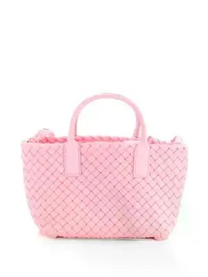 Bottega Veneta Cabat Intrecciato Nappa Mini Tote Bag - Pink
