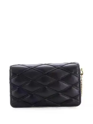 LOUIS VUITTON Go-14 Wallet On Chain Malletage Leather Shoulder Bag - Black