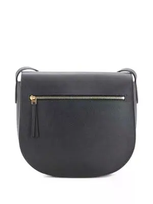 Celine Trotteur Grainy Leather Medium Crossbody Bag - Black