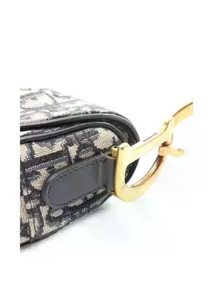 Dior 2010s Saddle Oblique Jacquard Shoulder Bag - Neutrals