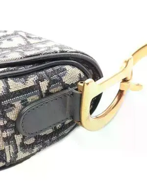 Dior 2010s Saddle Oblique Jacquard Shoulder Bag - Neutrals