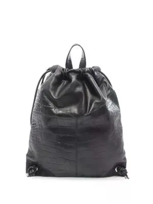JIMMY CHOO 2000s Marlon Crocodile-effect Backpack