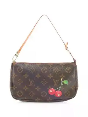LOUIS VUITTON Monogram Cerises Pochette Accessories Handbag - Brown
