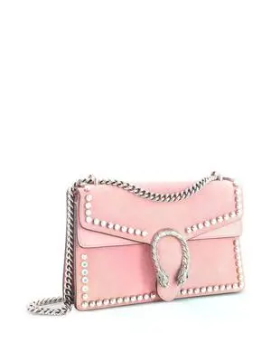 Gucci Dionysus Small Shoulder Bag Crystal Embellished Suede