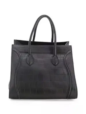 Celine Phantom Bag Crocodile Embossed Leather Medium Tote Bag