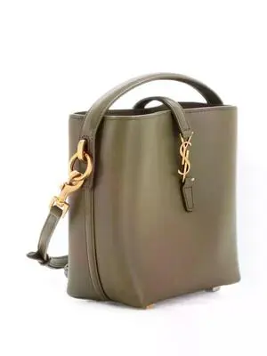 Saint Laurent Le 37 Leather Mini Bucket Bag