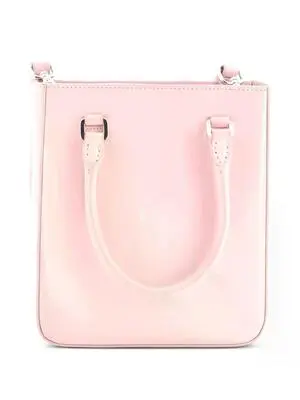 Prada Brushed Leather Small Convertible Tote - Pink
