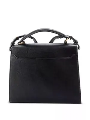 Saint Laurent Cassandra Leather Mini Shoulder Bag - Black