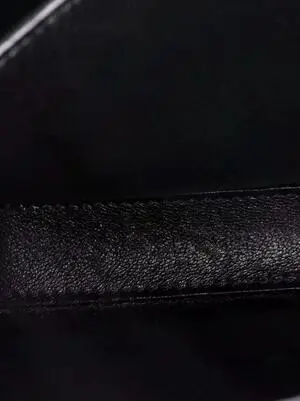 Saint Laurent Cassandra Leather Mini Shoulder Bag - Black