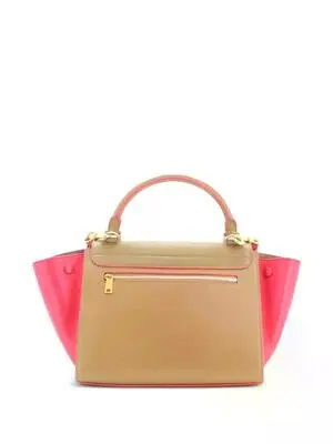 Celine Celine Trapeze Satchel Leather Small Bag Brown