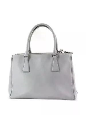 Prada Saffiano Leather Medium Tote Bag - Grey