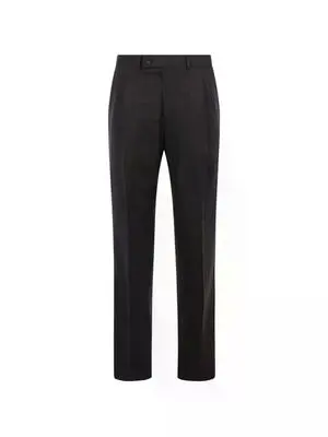 Caruso Pressed Crease Wool Trousers