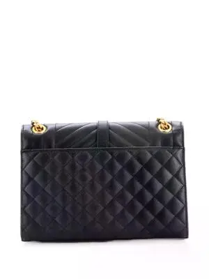 Saint Laurent Classic Monogram Envelope Satchel Mixed Matelasse Leather Medium Shoulder Bag