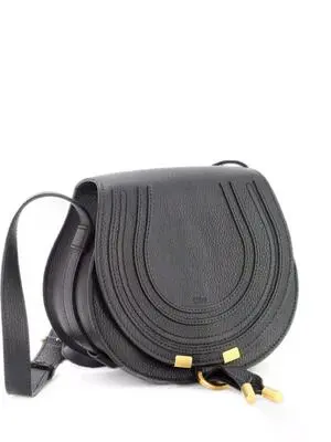 Chloé Marcie Leather Mini Crossbody Bag - Black