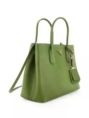 Prada Cuir Double Saffiano Leather Medium Tote Bag