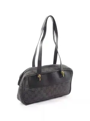 Gucci 2000s Gg Shoulder Bag - Black