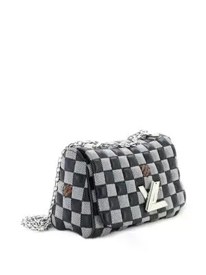 LOUIS VUITTON Twist Handbag Damier Quilted Calf Leather Bb Crossbody Bag - Black
