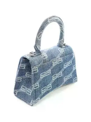 Balenciaga 2010s Hourglass Bb Monogram Handbag - Blue
