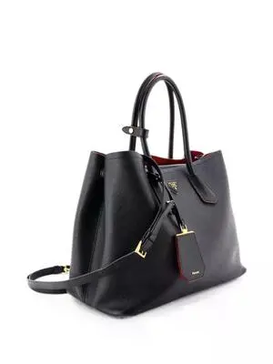 Prada Cuir Double Saffiano Leather Medium Tote Bag