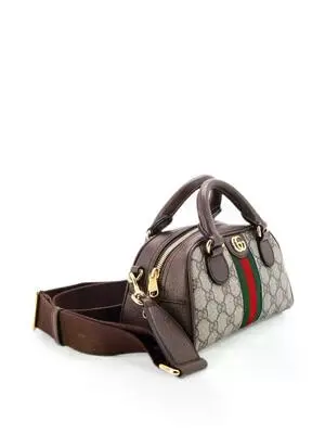 Gucci Ophidia Convertible Boston Top Handle Bag - Brown