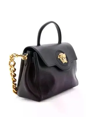 Versace La Medusa Top Handle Bag Leather Medium Satchel