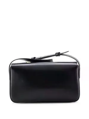 Celine Triomphe East-west Smooth Calfskin Shoulder Bag - Black