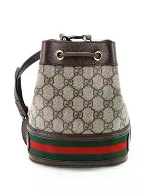 Gucci Ophidia Gg Coated Canvas Mini Bucket Bag