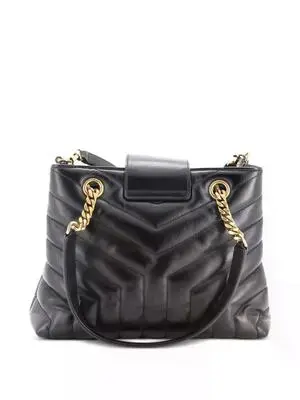Saint Laurent Loulou Matelassé Chevron Leather Small Tote Bag
