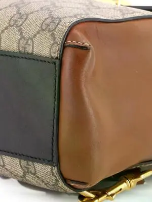 Gucci Padlock Gg Coated Canvas And Leather Mini Backpack