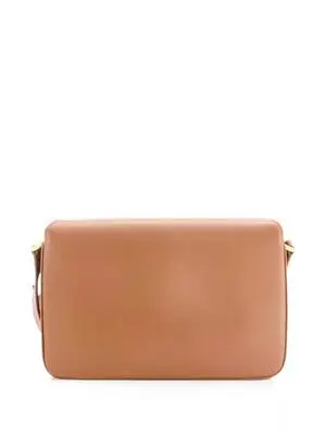 Saint Laurent Le Maillon Shoulder Bag Leather Medium Crossbody Bag - Brown
