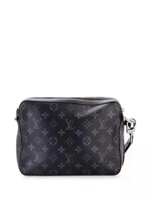 LOUIS VUITTON Trio Messenger Bag Reverse Monogram Eclipse Canvas Crossbody Bag - Black