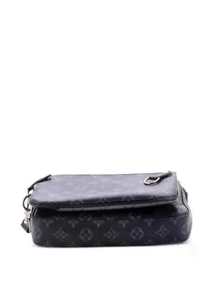 LOUIS VUITTON Trio Messenger Bag Reverse Monogram Eclipse Canvas Crossbody Bag